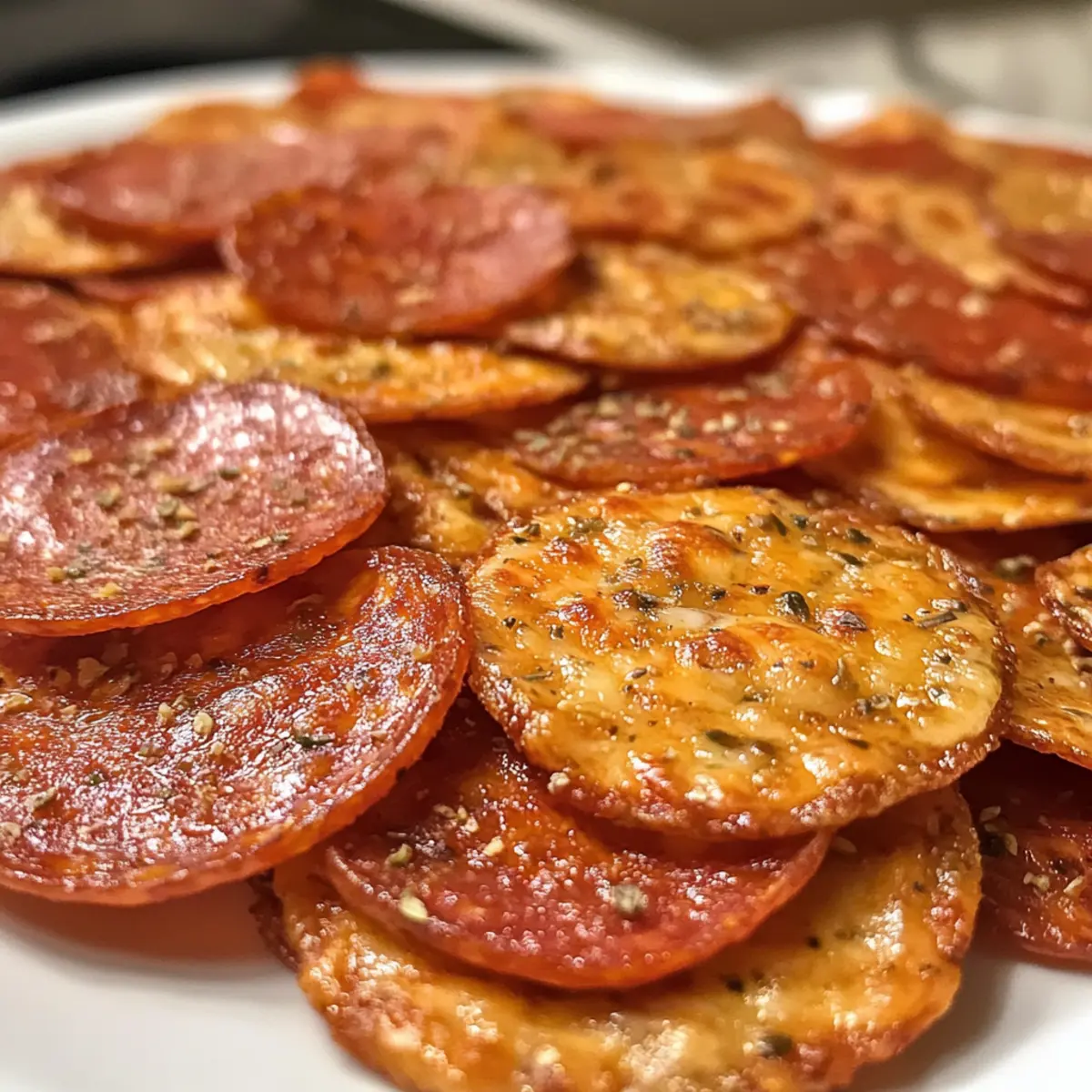 Ultimate Pepperoni Cheese Crisps: Delicious Keto Snack