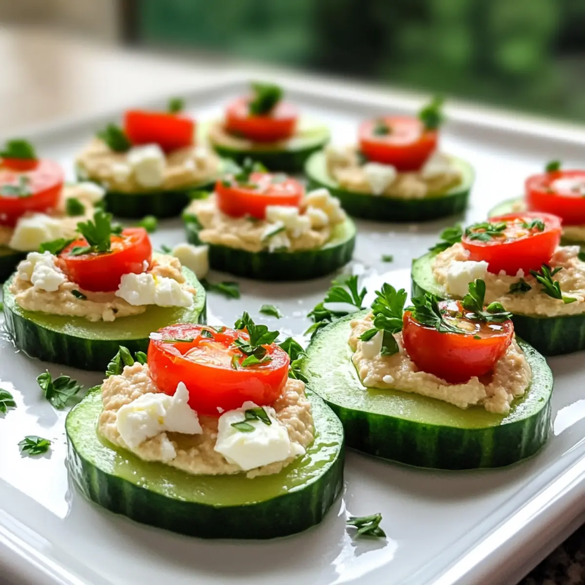 Ultimate Cucumber Hummus Bites for a Delicious Snack