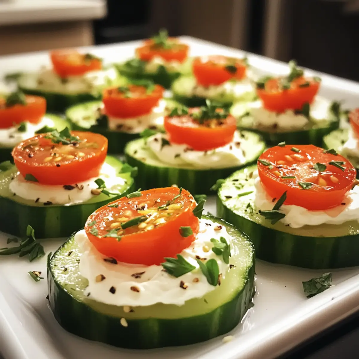 Irresistible Cucumber Bites: Quick, Creamy Appetizer Delight
