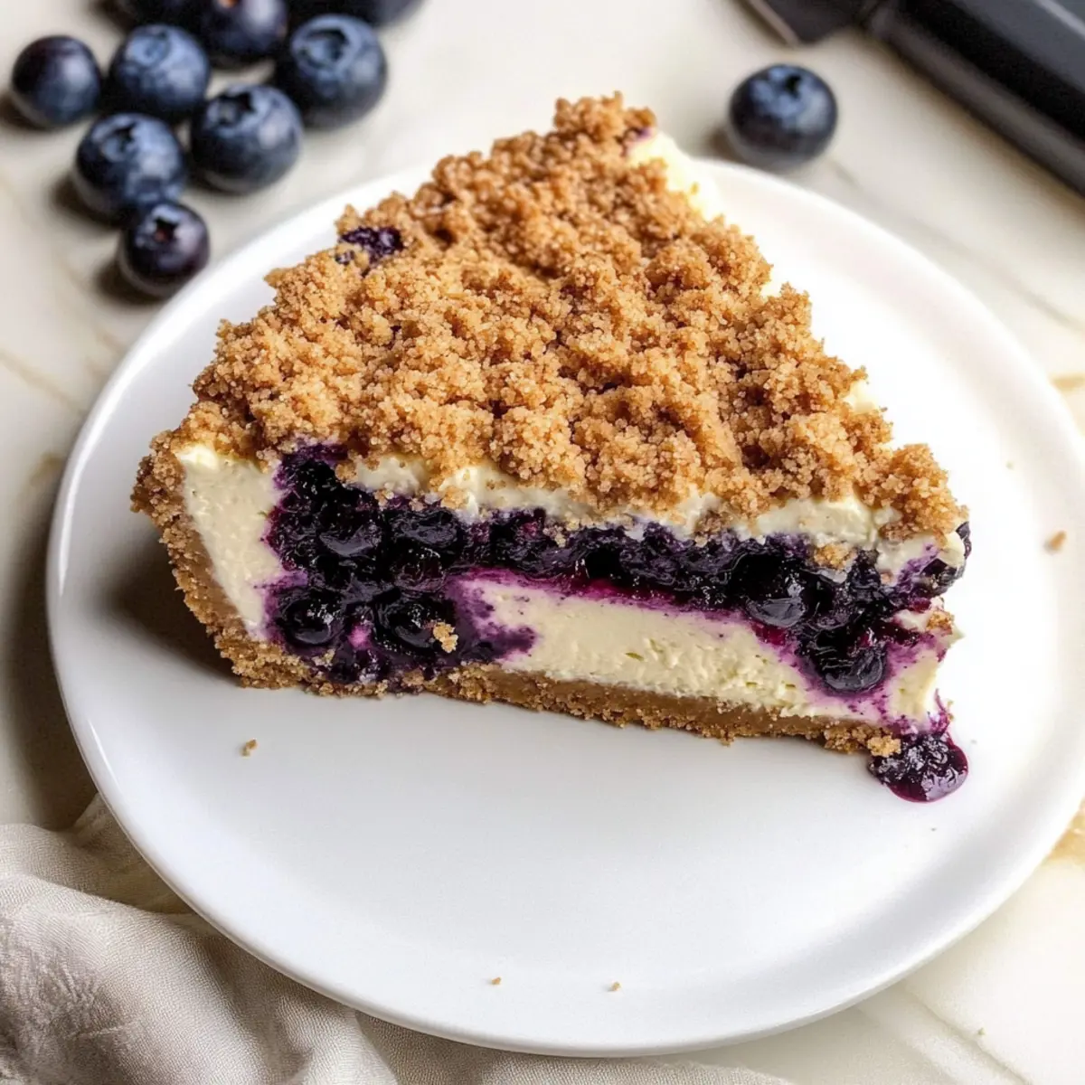 Irresistible Blueberry Crumble Cheesecake to Savor Anytime