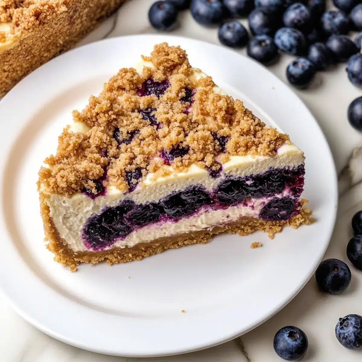 Irresistible Blueberry Crumble Cheesecake to Savor Anytime