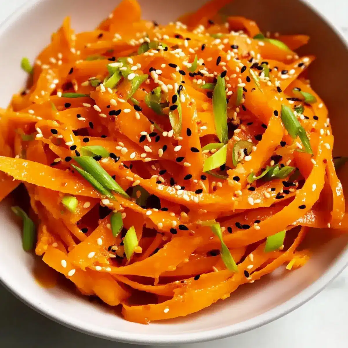 Crisp Asian Raw Carrot Salad – Tangy, Fresh and Vegan-Friendly