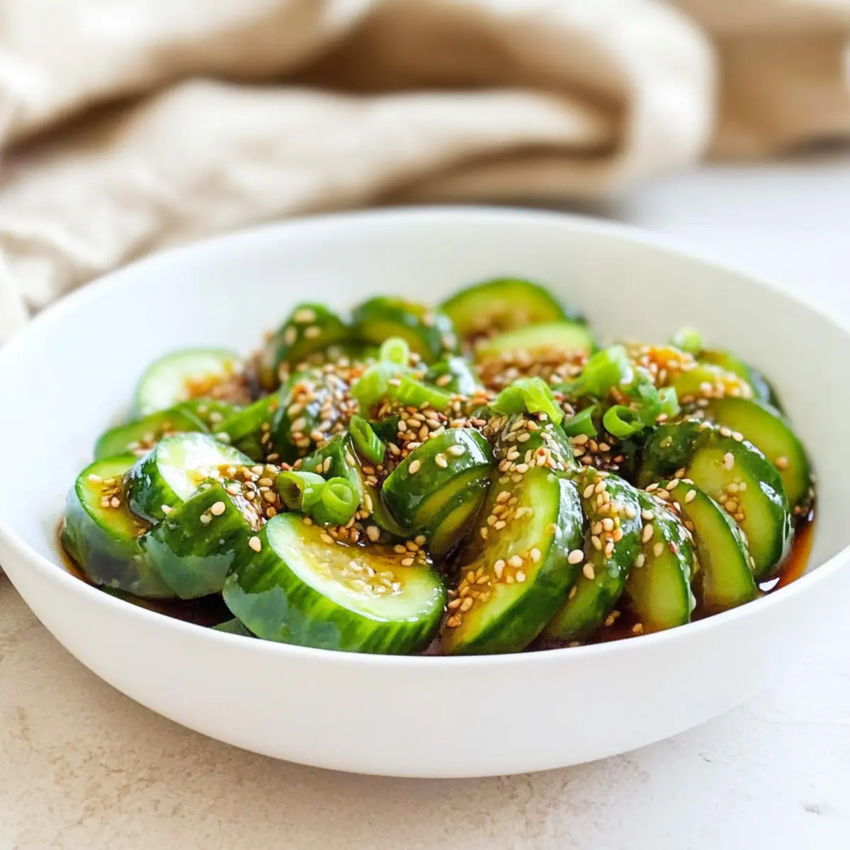 Deliciously Crisp Asian Cucumber Salad in 15 Minutes